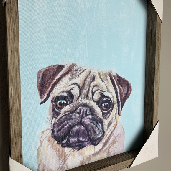 Other | Pug Framed Wall Art Adorable | Poshmark
